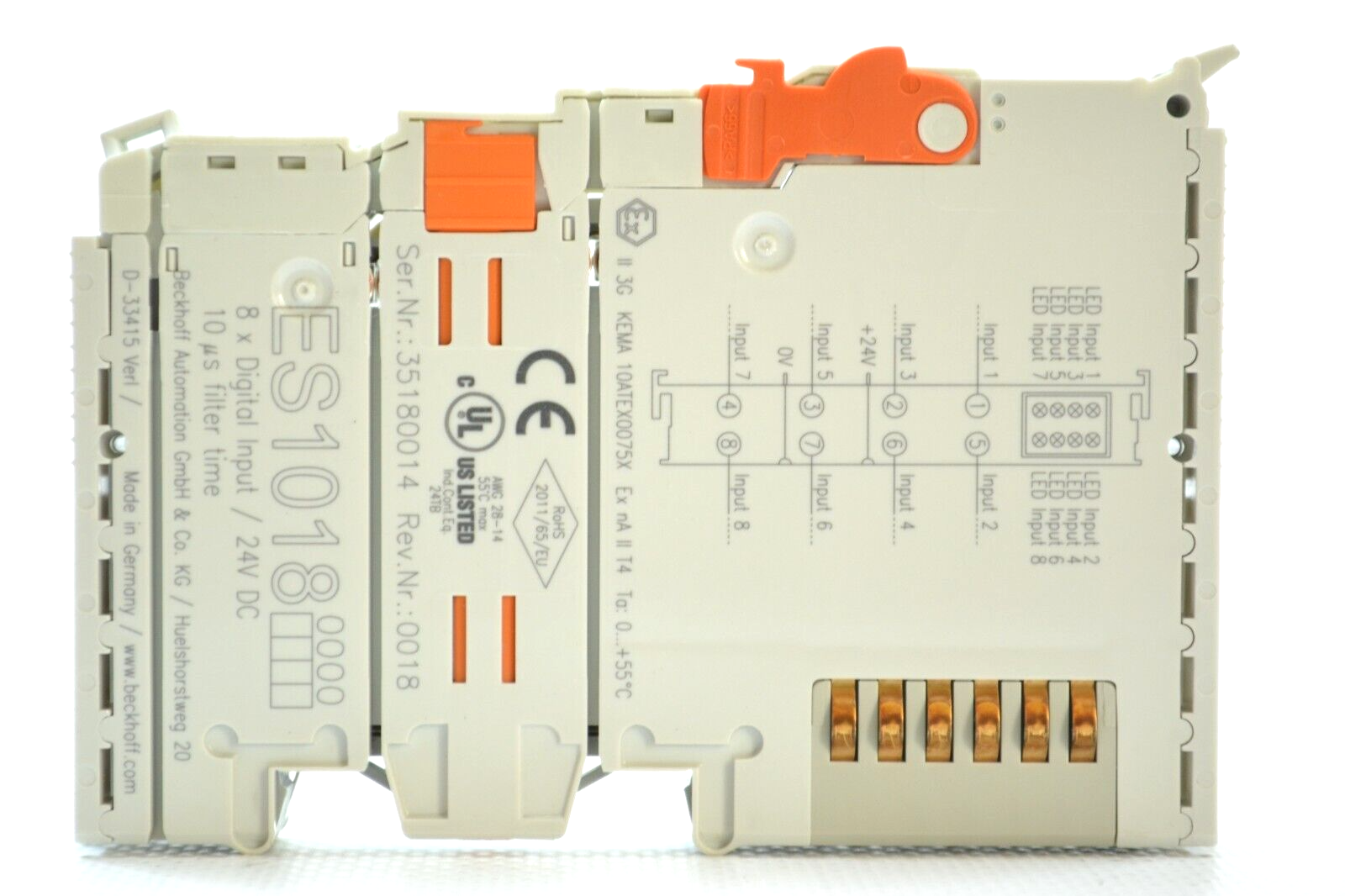 BECKHOFF ES1018 EtherCAT Terminal Digital Input | PLC Systems ...